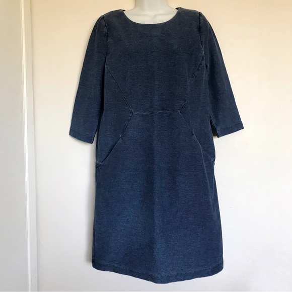 Boden | Dresses | Boden Denim Wash Indigo Blue Seam Detail Pocket Tunic ...